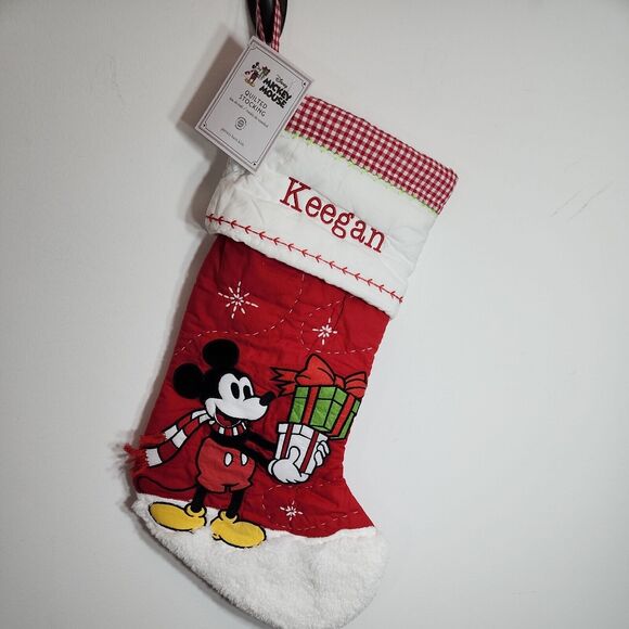Pottery Barn | Holiday | Pottery Barn Kids Disney Mickey Mouse Christmas Stocking Keegan | Poshmark